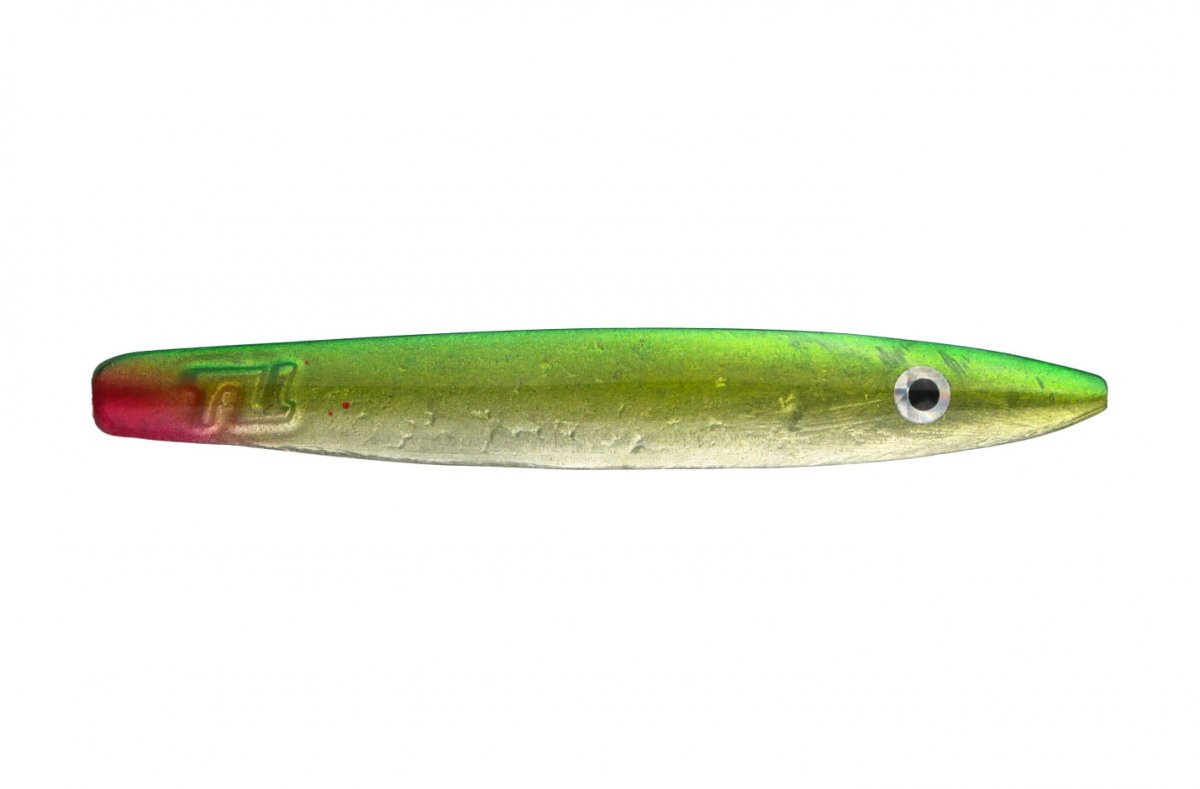 Gennemløber Hugormen "Green Tobi" UV Red Tail - Hugormen - Tight Line Lures